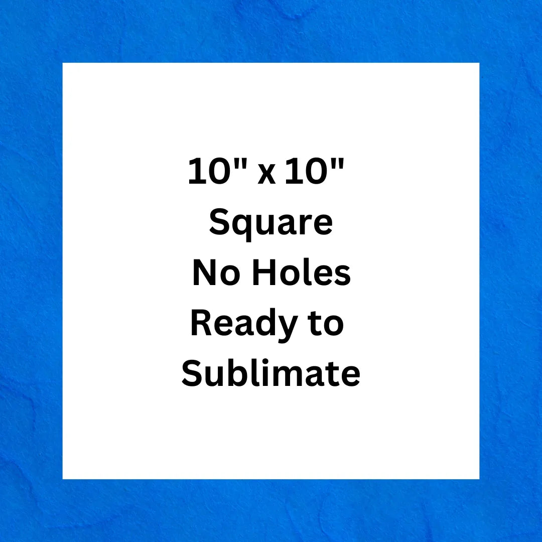 sublimation blank, white square blank, 10" x 10" rectangle blank, rect