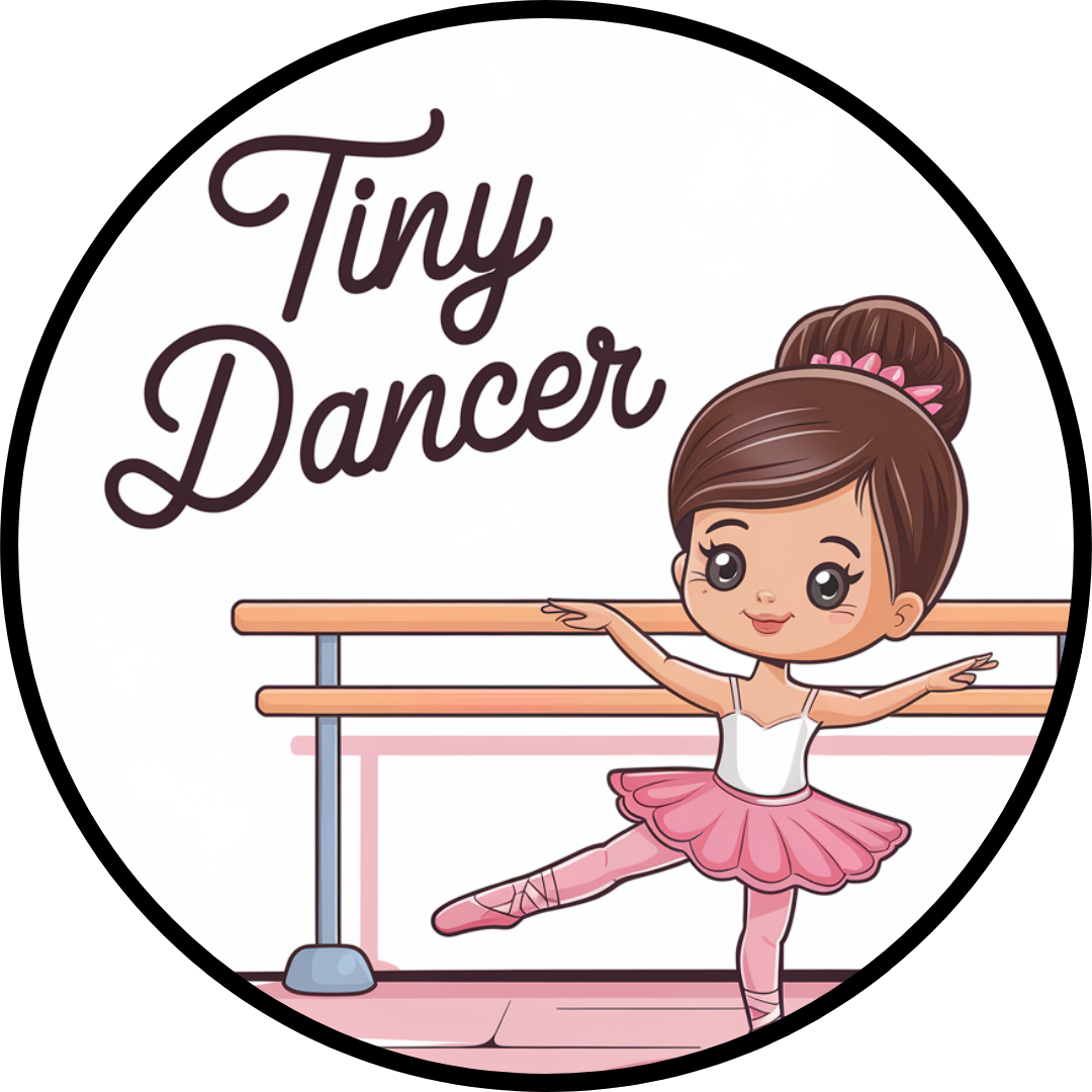 Tiny Dancer Metal Sign for Wreaths, Brunette Ballet Girl Wreath Attach