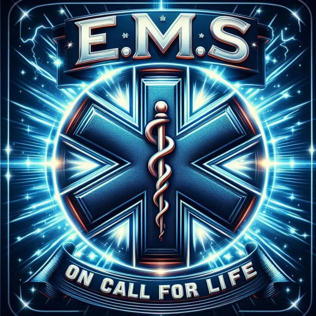 EMS On Call for Life Sign - Emergency Medical Services Wall Art - Firs
